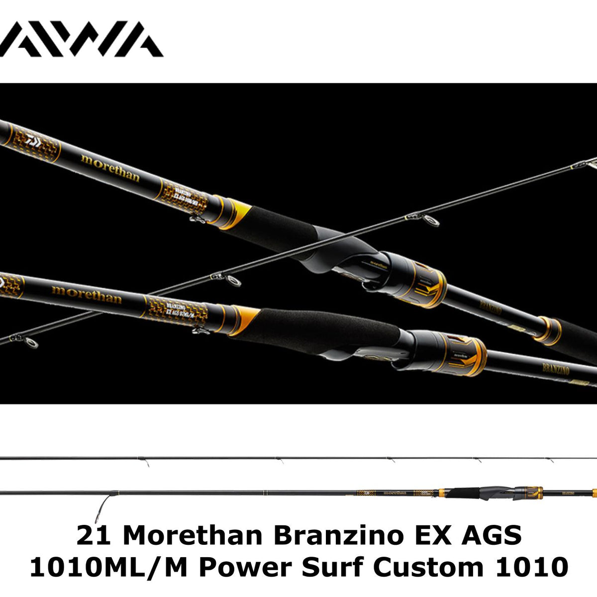 Daiwa 21 Morethan Branzino EX AGS 1010ML/M Power Surf Custom 1010 – JDM TACKLE HEAVEN