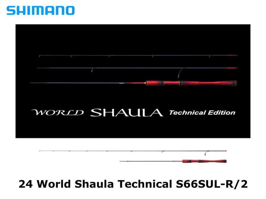 Shimano 24 World Shaula Technical Edition S66SUL-R/2 | 2 Pieces Spinni ...