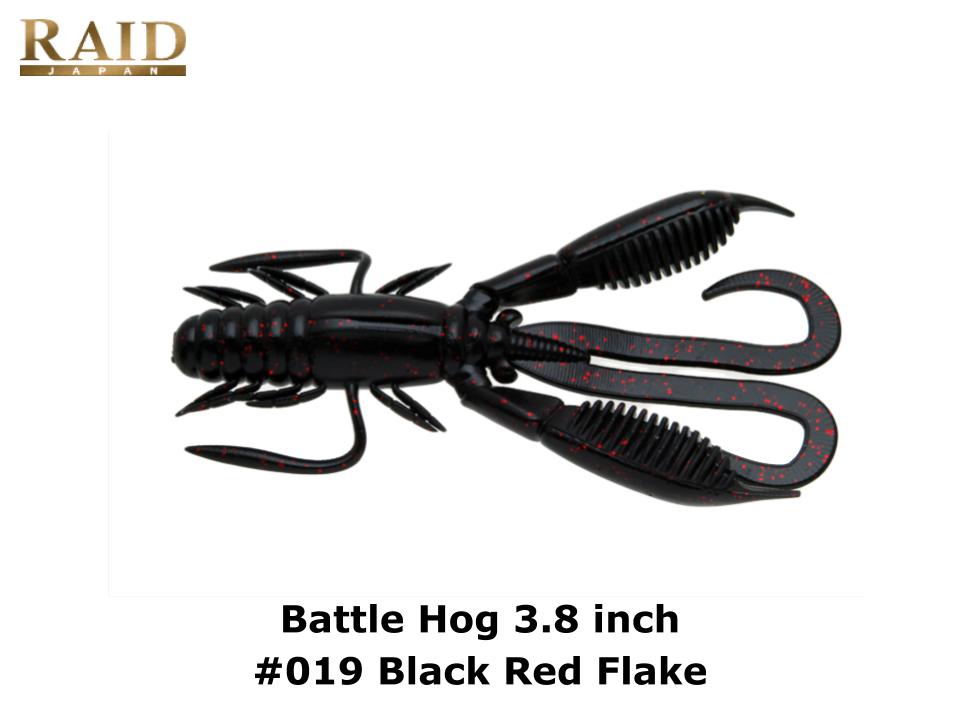Raid Japan Battle Hog 3.8 inch #019 Black Red Flake – JDM TACKLE HEAVEN